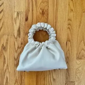 Verified | Bags | Verafied Cream Leather Cloud Bag | Poshmark
